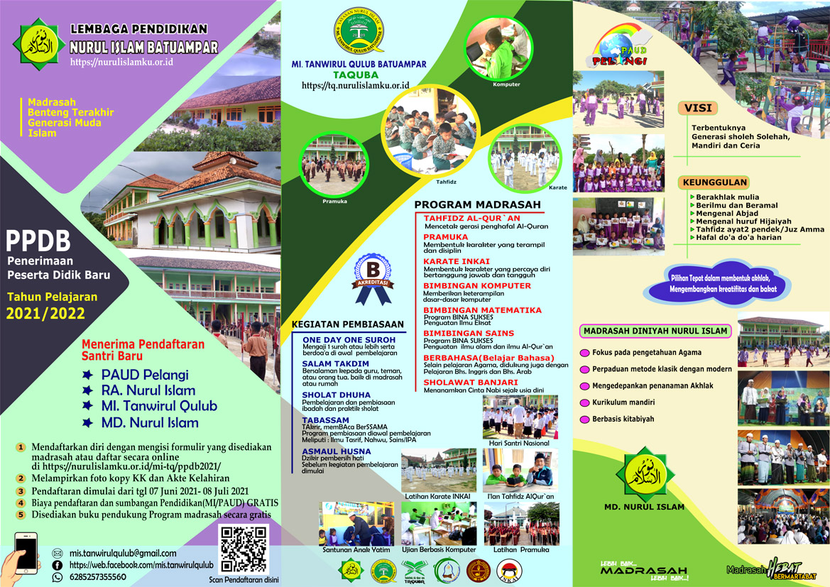 Penerimaan Peserta Didik Baru (PPDB) 2021-2022 – MI. TANWIRUL QULUB